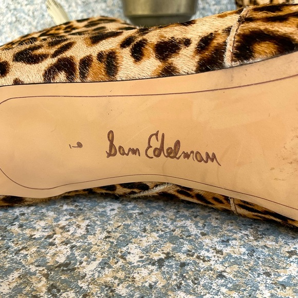 Sam Edelman | Shoes | Sam Edelman Leopard Print Booties | Poshmark